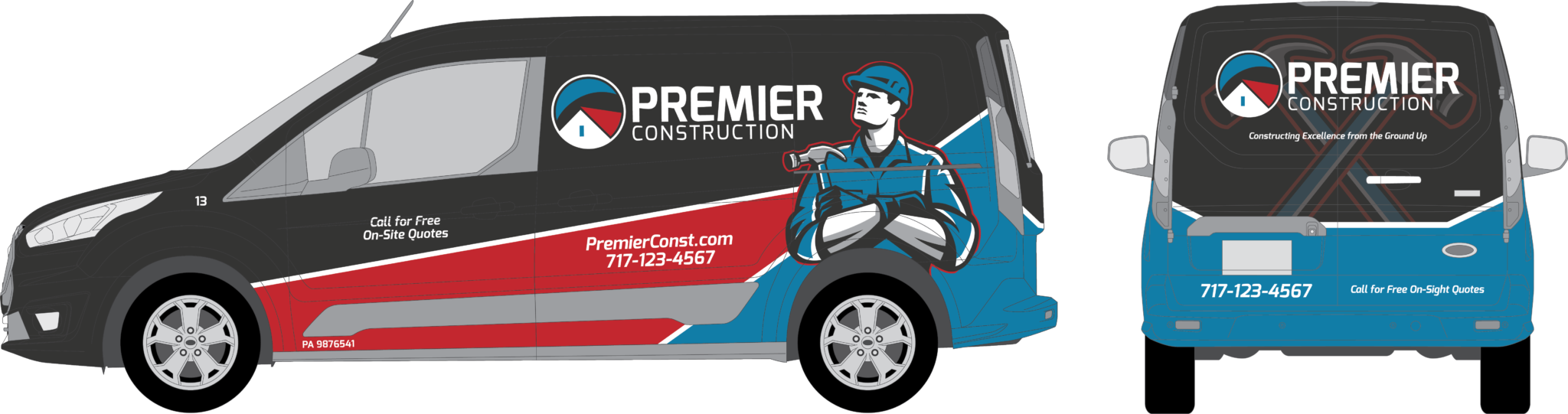 Commercial Small Van Wraps | Fleet Graphics | Cassel Team